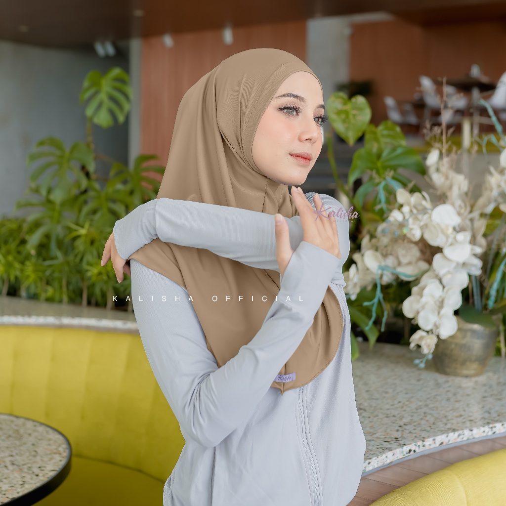 Jual Hijab Bergo Zaida Malay Non Pet / Non Pad Instan jersey Olahraga Daily By Kalishaofficial ...