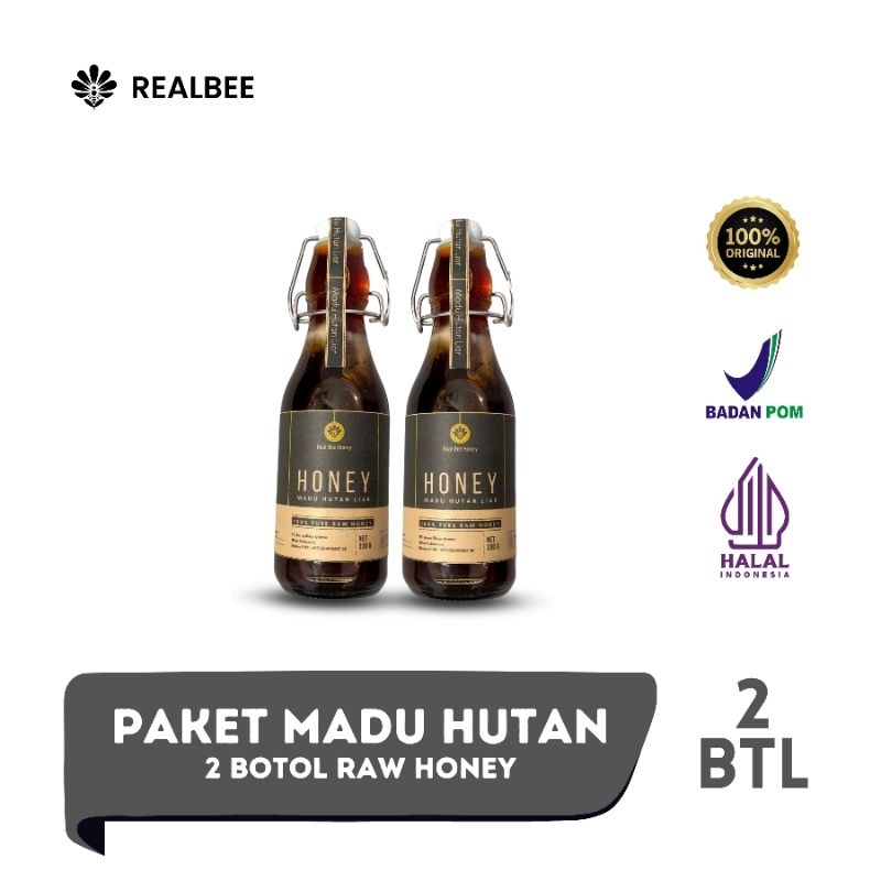 Jual Madu Hutan Liar 2 Botol 100% Raw Honey Tanpa Campuran | Shopee ...