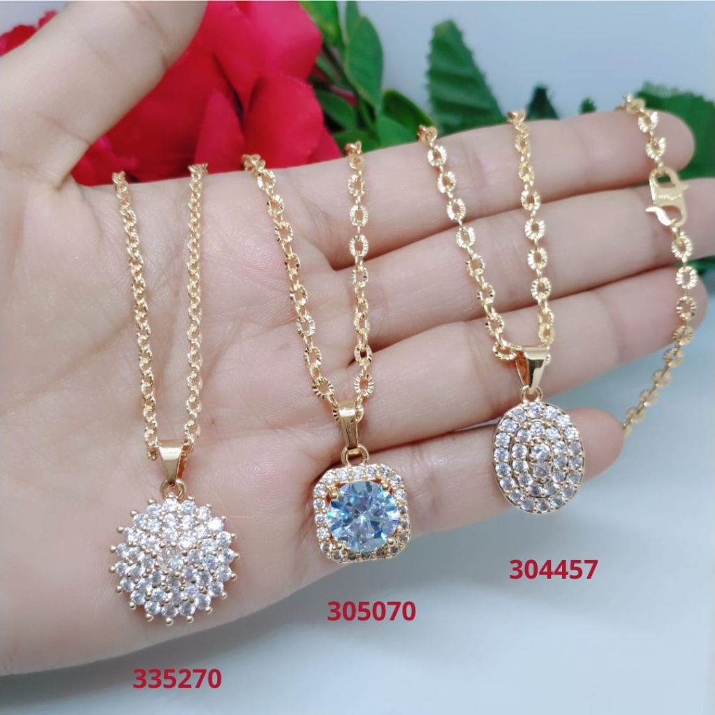 Jual kalung Nory Italy Kaca Perhiasan Titanium Xuping Rodium Perhiasan ...