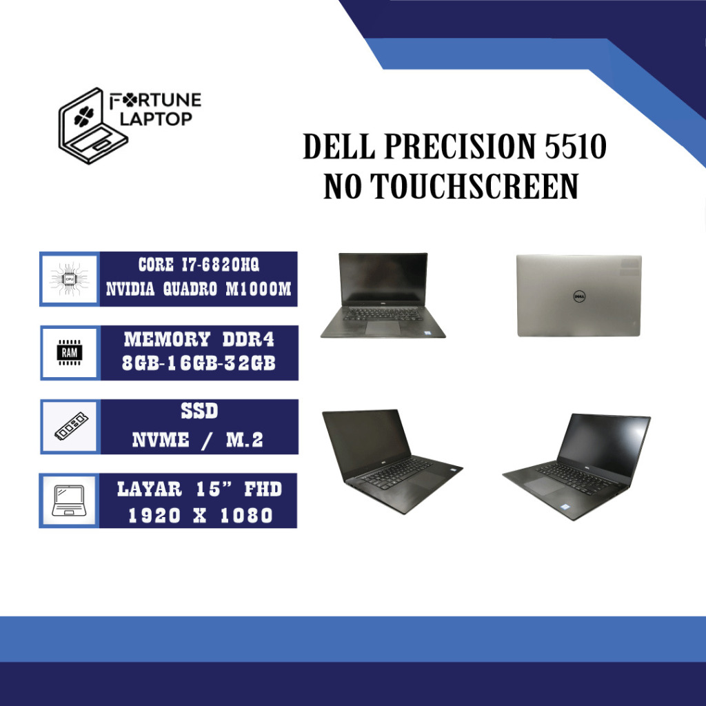 Jual Dell Precision 5510 i7-6820HQ I NVIDIA Quadro M1000M | Shopee ...