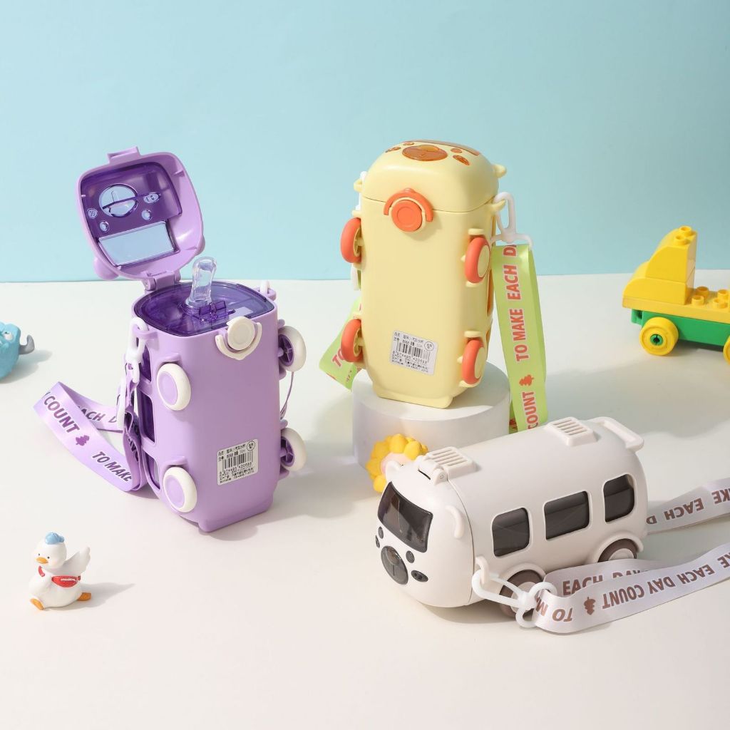Jual BOTOL MINUM ANAK BENTUK MOBIL BUS/ BOTOL MINUM TRITAN MAINAN ANAK ...