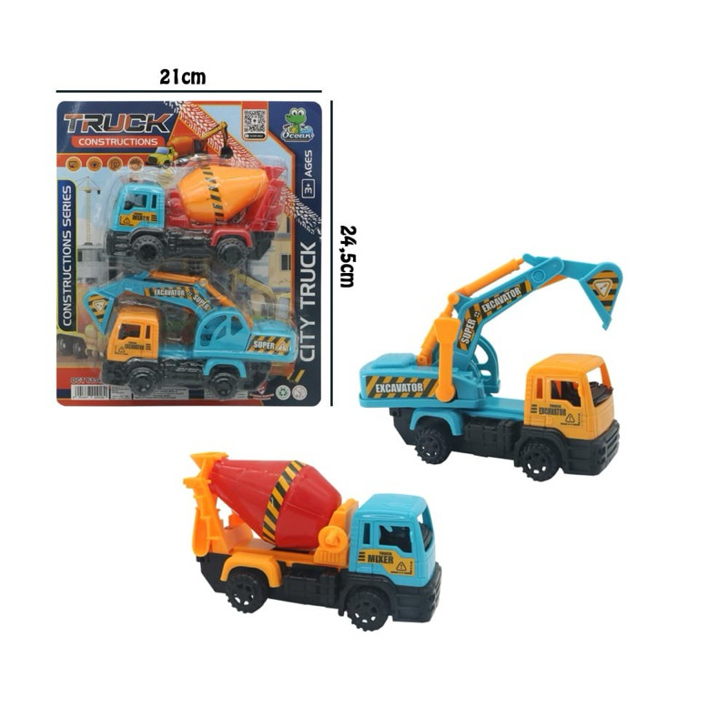 Jual TRUK 2PC PRES 6134 - 6131 - 6132 / TRUCK KONTRUKSI CONSTRUCTION / MAINAN | Shopee Indonesia