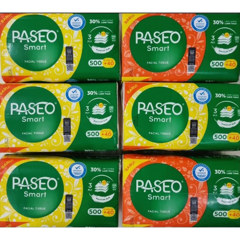 Jual TISU PASEO SMART 250 SHEETS | FACIAL TISSUE | PASEO TISU WAJAH FOR ALL SKIN | Shopee Indonesia