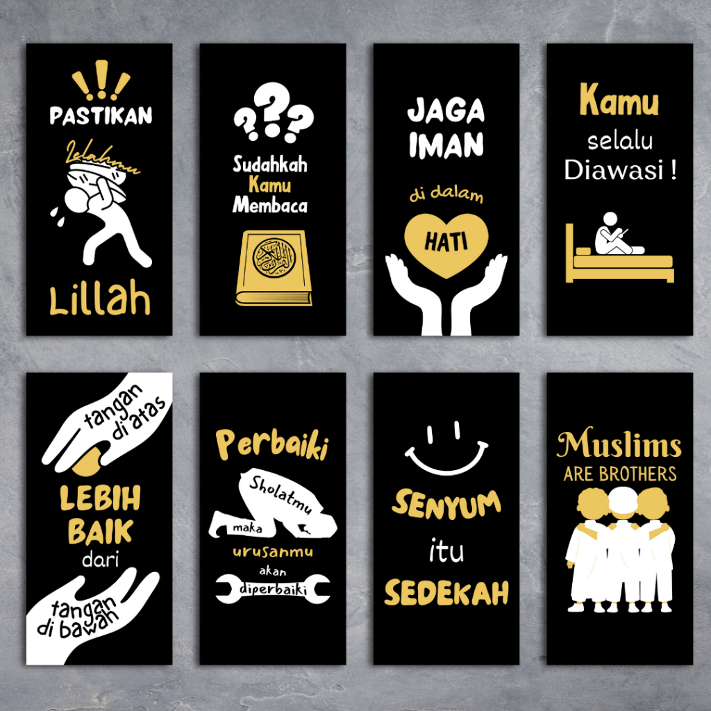Jual HIASAN DINDING AESTHETIC QUOTE ISLAMI (20X10) KAMAR POSTER ...
