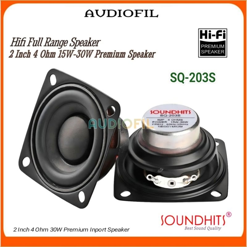 Jual Speaker Full range 2 Inch 4 ohm 30W Hifi Premium Speaker | Shopee Indonesia