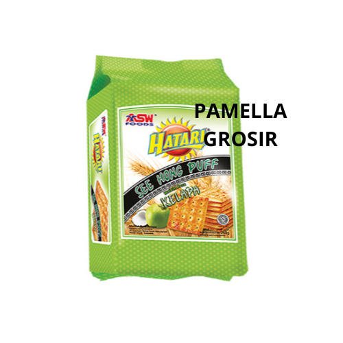 Jual BISKUIT HATARI SEE HONG PUFF 260GR KELAPA | Shopee Indonesia