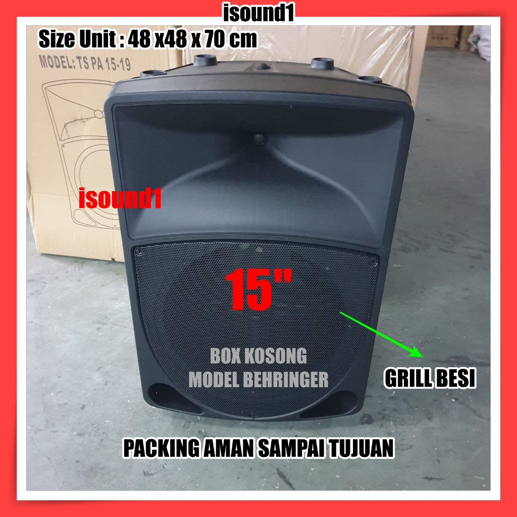 Jual BOX SPEAKER FIBER PLASTIK 15 INCH MODEL BEHRINGER IMPORT BOX ...