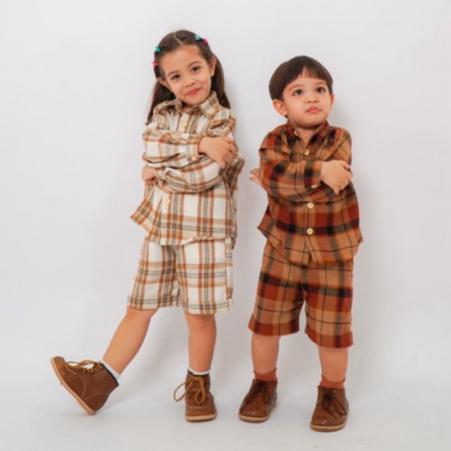 Jual KIDSWEARUP FLANNEL SHIRT HONG BANJANG - Kemeja Flannel Anak ...