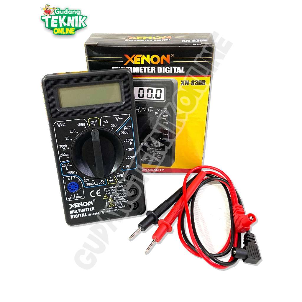 Jual Digital Multimeter XENON XN830 / Alat Multi Avo Meter Multitester ...