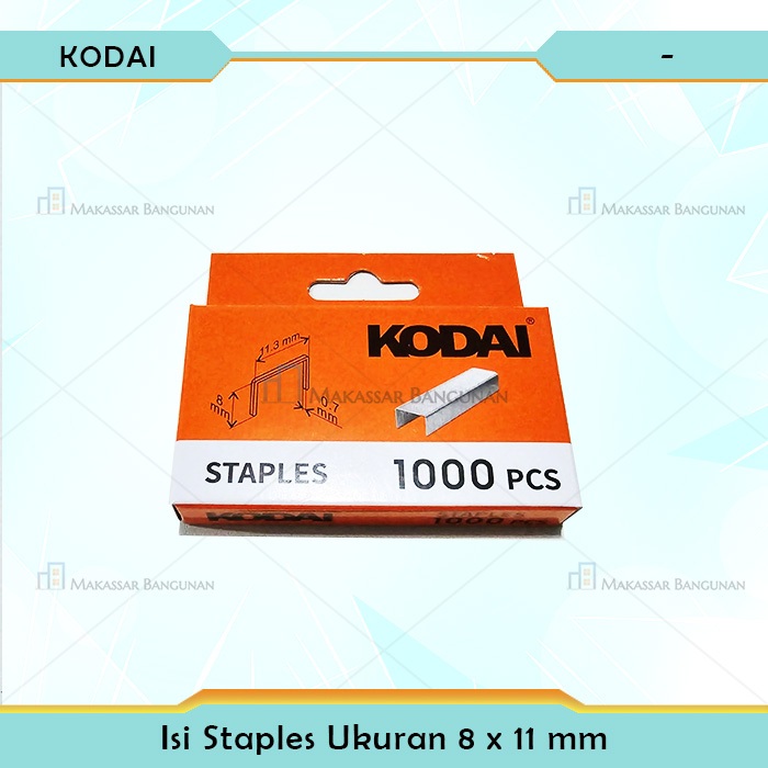 Jual Isi Ulang Staples Tembak Refill Stapler Gun KODAI 8 mm Isi Staples ...