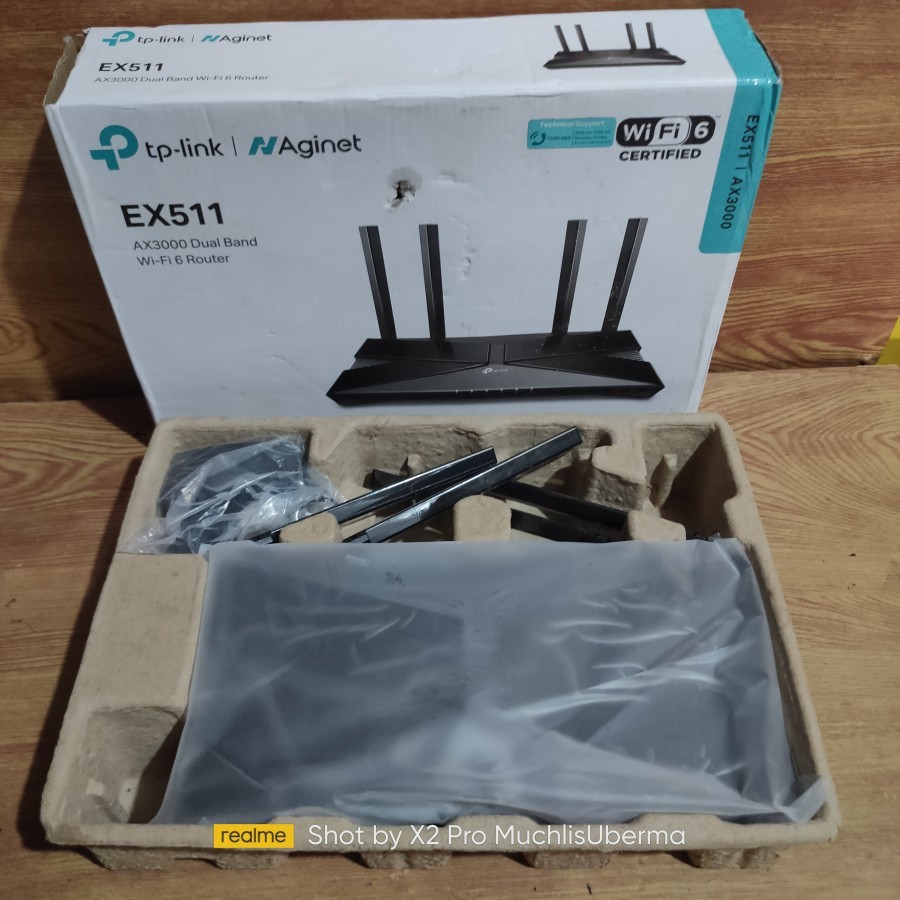 Jual TP-LINK EX511-A3000 DUAL BAND WIFI 6 ROUTER GIGABIT-ROUTER TPLINK ...