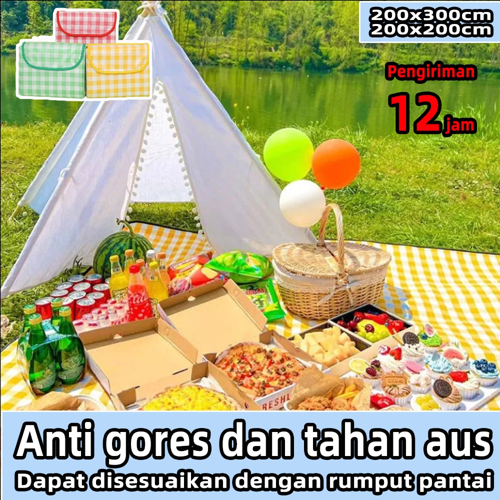 Jual 【upgrade】perlengkapan piknik perlengkapan piknik aesthetic tikar ...