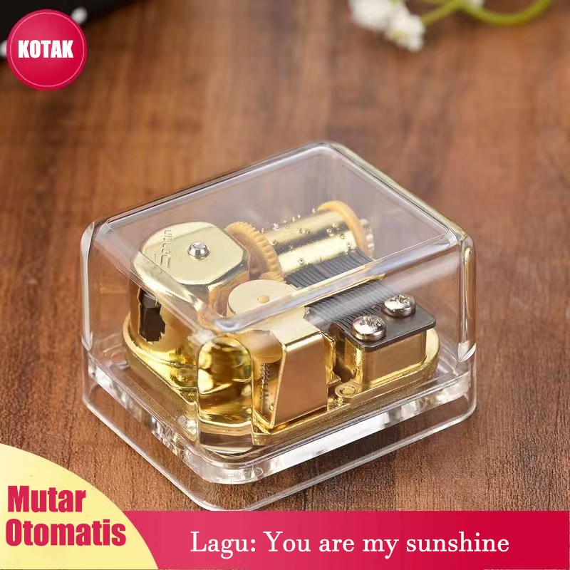 Jual Kotak Musik Kayu Wooden Music Box Vintage Diputar Manual | Shopee ...