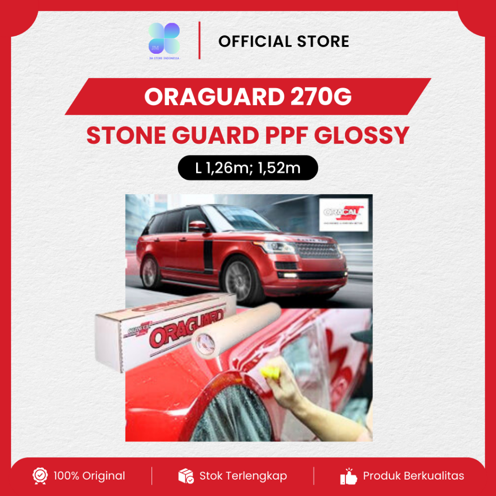 Jual ORAGUARD PPF 270G 1 Meter Paint Protection Sticker Glossy Film ...