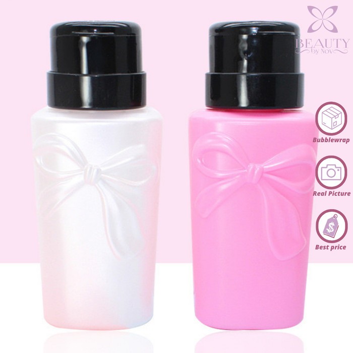 Jual Botol Pump Kosong 200 ml Nail Art Polish Alkohol Acetone Bottle ...