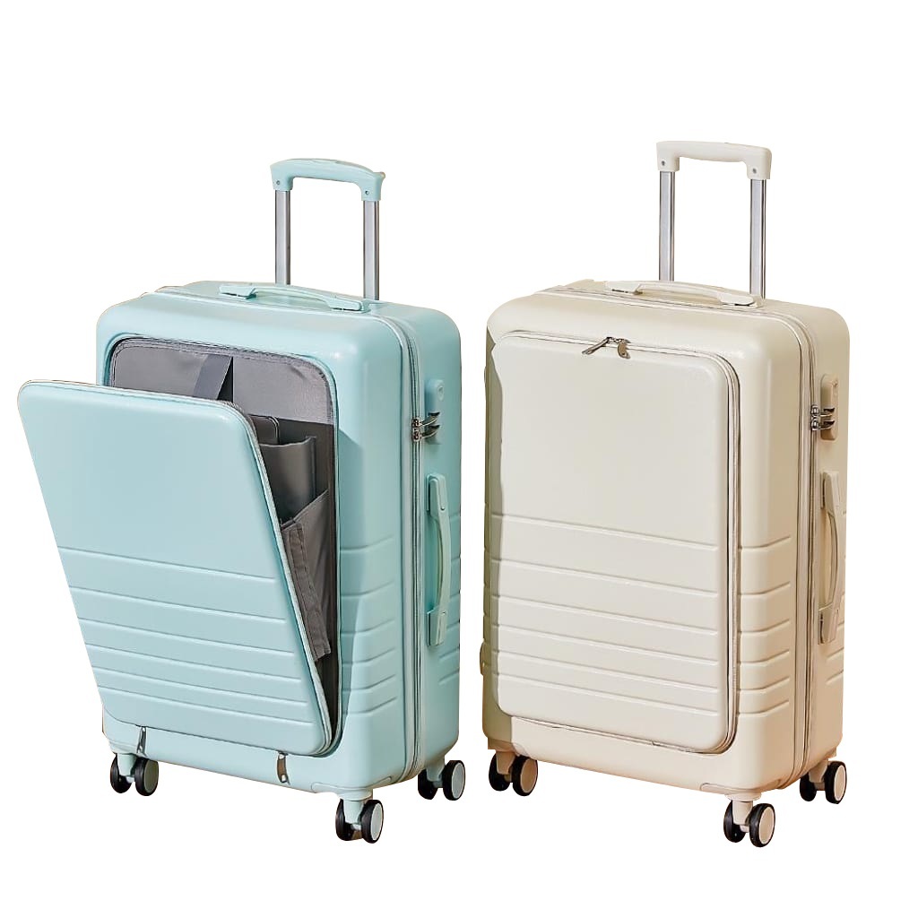 Jual Koper 20 inch dan Koper 24 Inch Koper Travel Slot Laptop Bahan PC ...