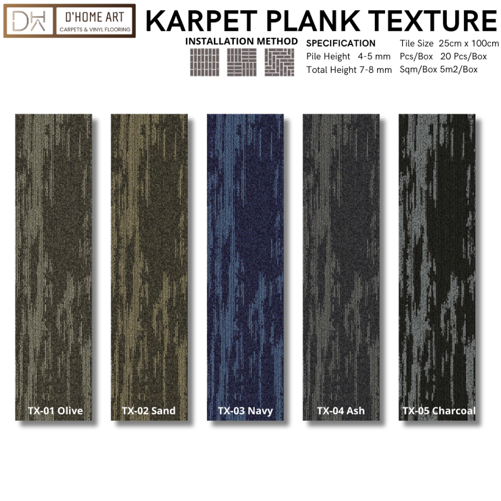 Jual Karpet Lantai Kantor Ukuran 25cmx100cm | Karpet Plank Beyond ...