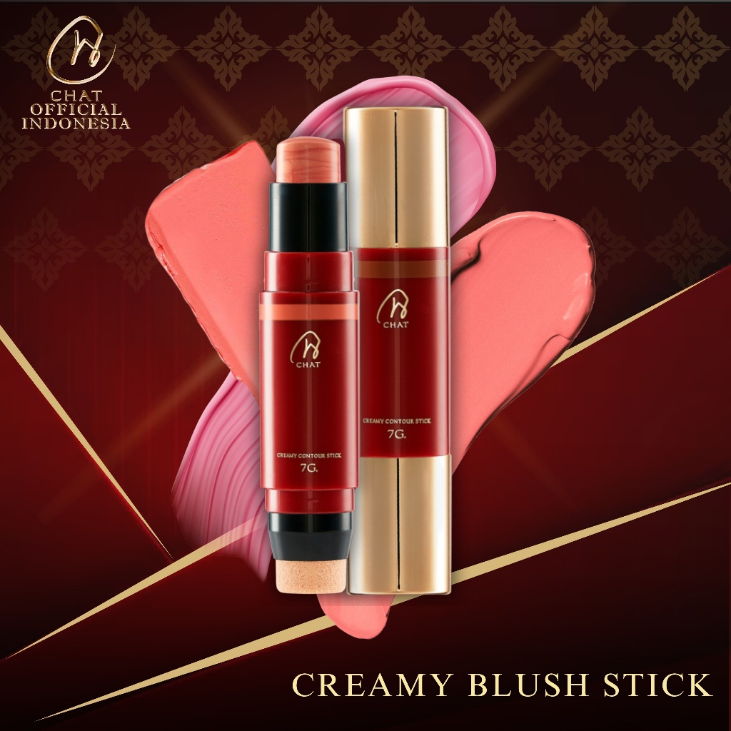 Jual CHAT Cosmetic Creamy Blush On Stick | Blush On | Blush Stick ...