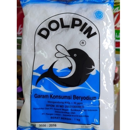 Jual Garam dolphin 1 kg garam Beryodium | Shopee Indonesia