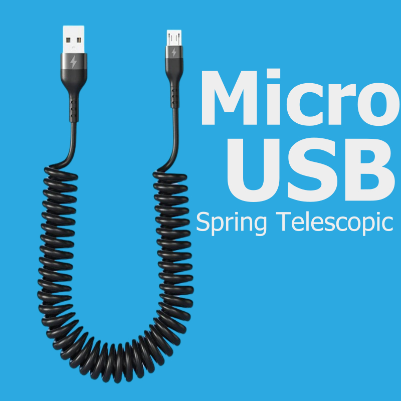 Jual Kabel USB Ke Micro USB Data Charge Spiral Telescopic Spring Cas Hp ...
