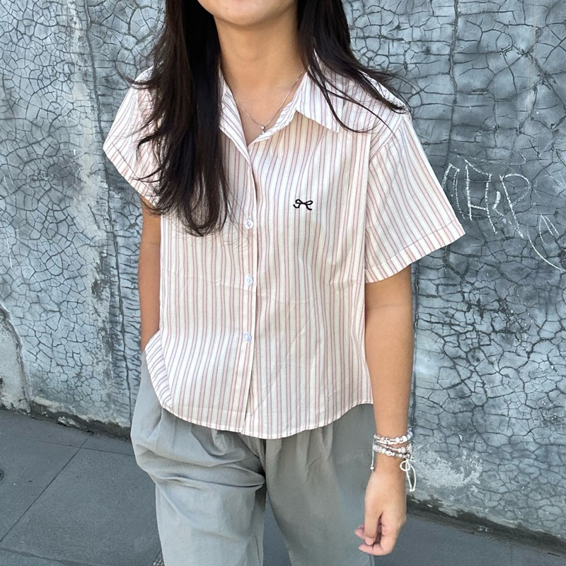 Jual Boni Top - Basic Stripes Shirt | Shopee Indonesia