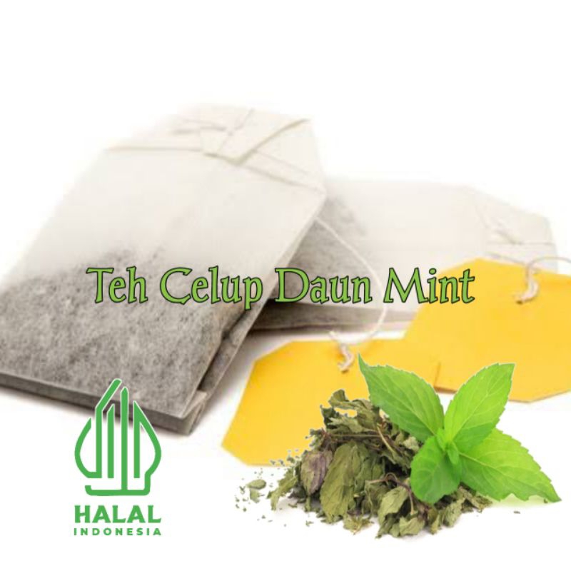 Jual Teh Daun Mint / Pappermint Kering Isi 30 Tea Bag / Teh Celup ...