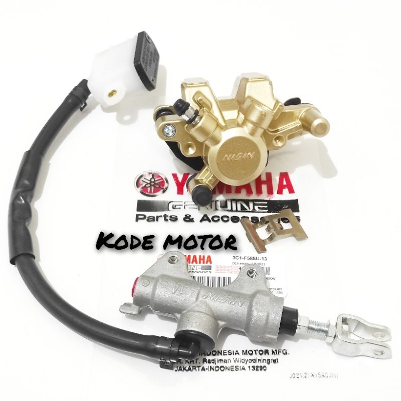 Jual Kaliper belakang + master rem set belakang Yamaha 3C1 V-ixion New , R15 v2 , Xabre , NVL ...