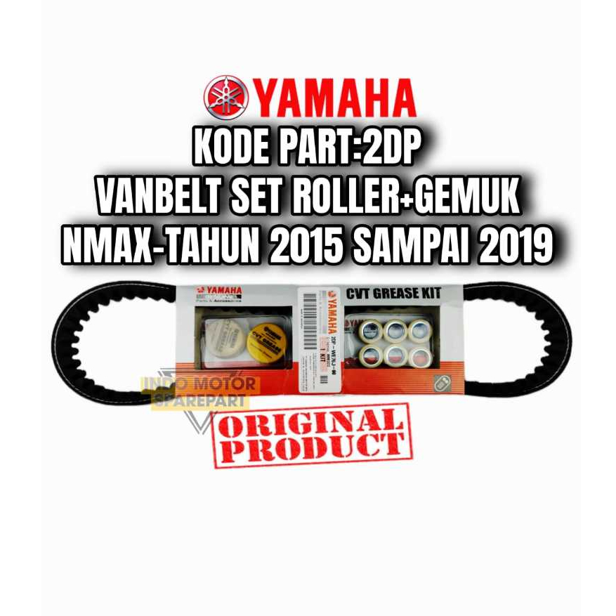 Jual VANBELT SET ROLLER YAMAHA ASLI 2DP YAMAHA NMAX TAHUN 2015-2019 ...