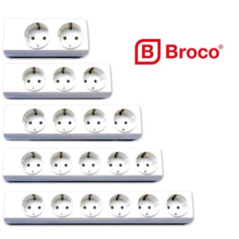 Jual stop kontak terminal colokan Broco 2 LB / 3 LB / 4LB / 5 LB / 6 LB ...