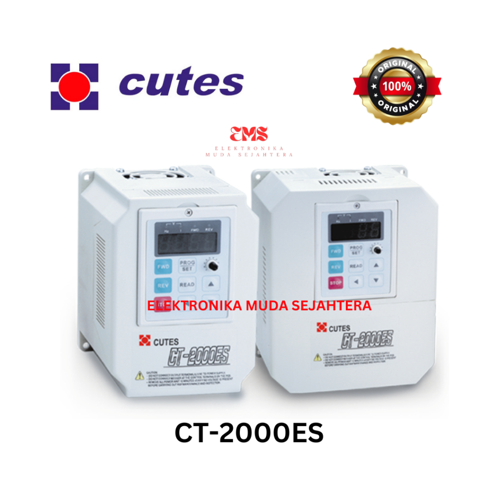 Jual CUTES CT-2002-ES-A75 0,75KW / 1HP 220V VFD INVERTER CUTES MADE IN ...