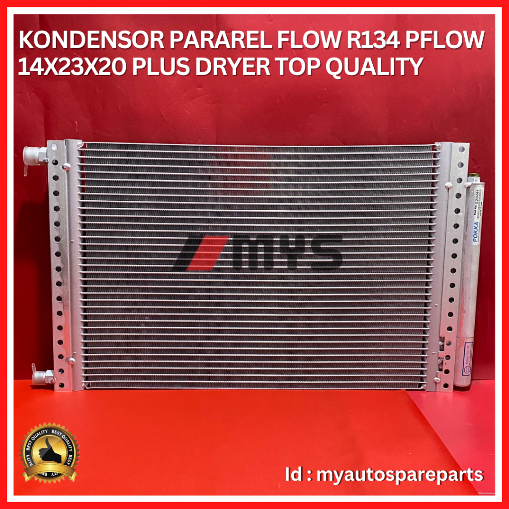 Jual CONDENSOR AC Mobil UNIVERSAL Pararel Flow R134 PFLOW 14X23X20 PLUS ...