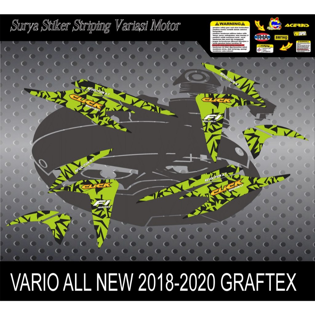 Jual STIKER STRIPING VARIASI HONDA VARIO ALL NEW 2018-2021 GRAFIS ...