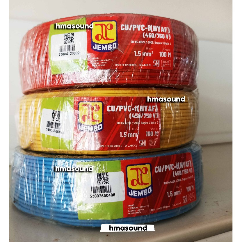 Jual Kabel Listrik Serabut Jembo NYAF 1.5mm Ecer / Meteran | Shopee Indonesia