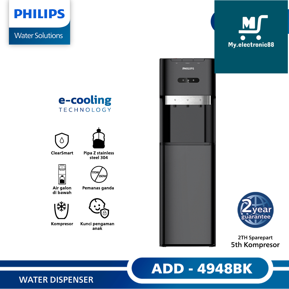 Jual DISPENSER PHILIPS GALON BAWAH(ADD-4948BK) | Shopee Indonesia