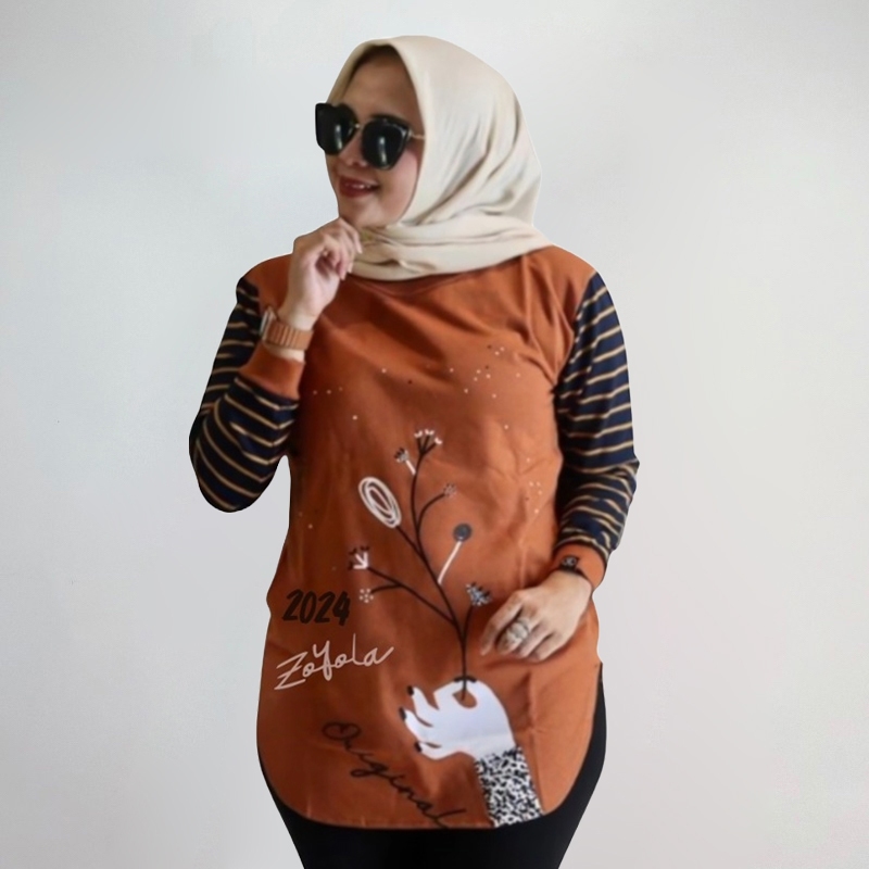 Jual KAOS TERLARIS LENGAN PANJANG KEKINIAN\ATASAN WANITA OVAL SWEATER WANITA TERBARU | Shopee ...