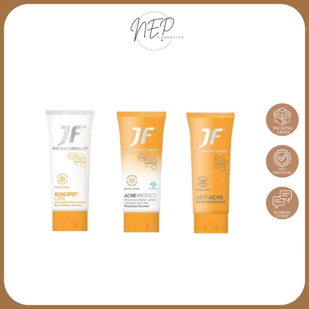 Jual JF Sulfur Facial Foam Anti Acne | Acne Protect | Acne Spot Care ...