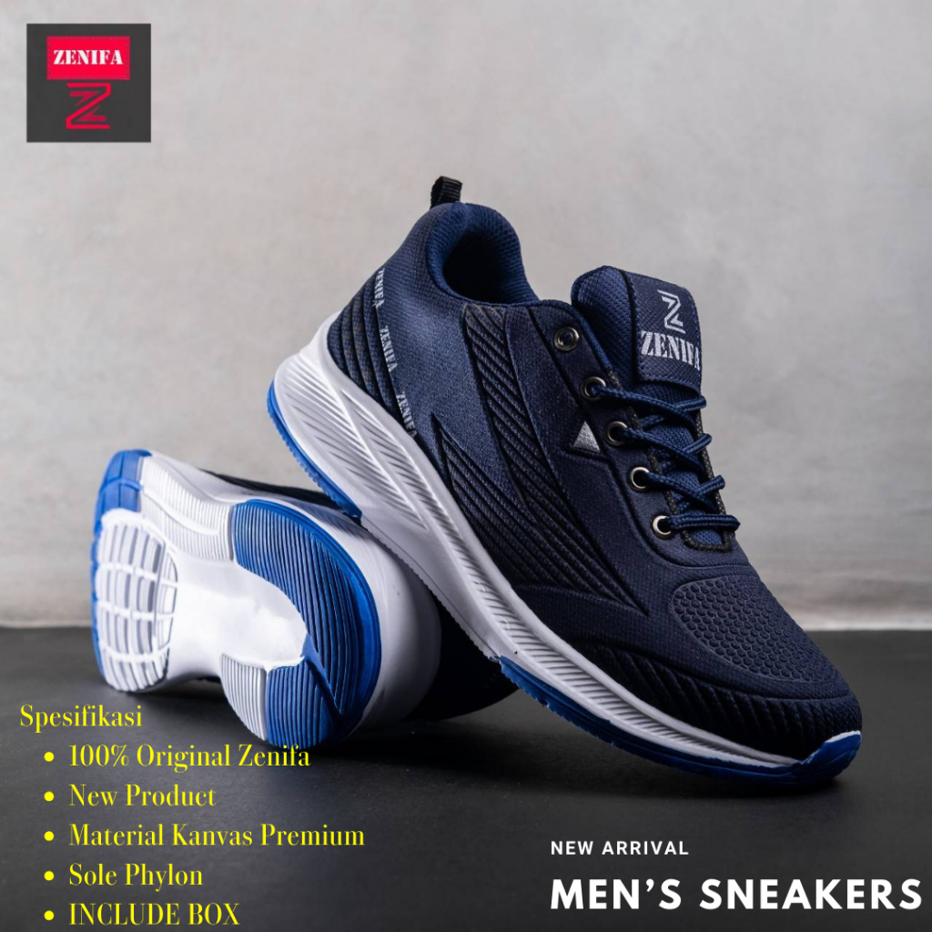 Jual Sepatu Running Pria Ringan Sneakers Cowok Sepatu Kerja Casual Lari Jogging Nyaman Hitam ...