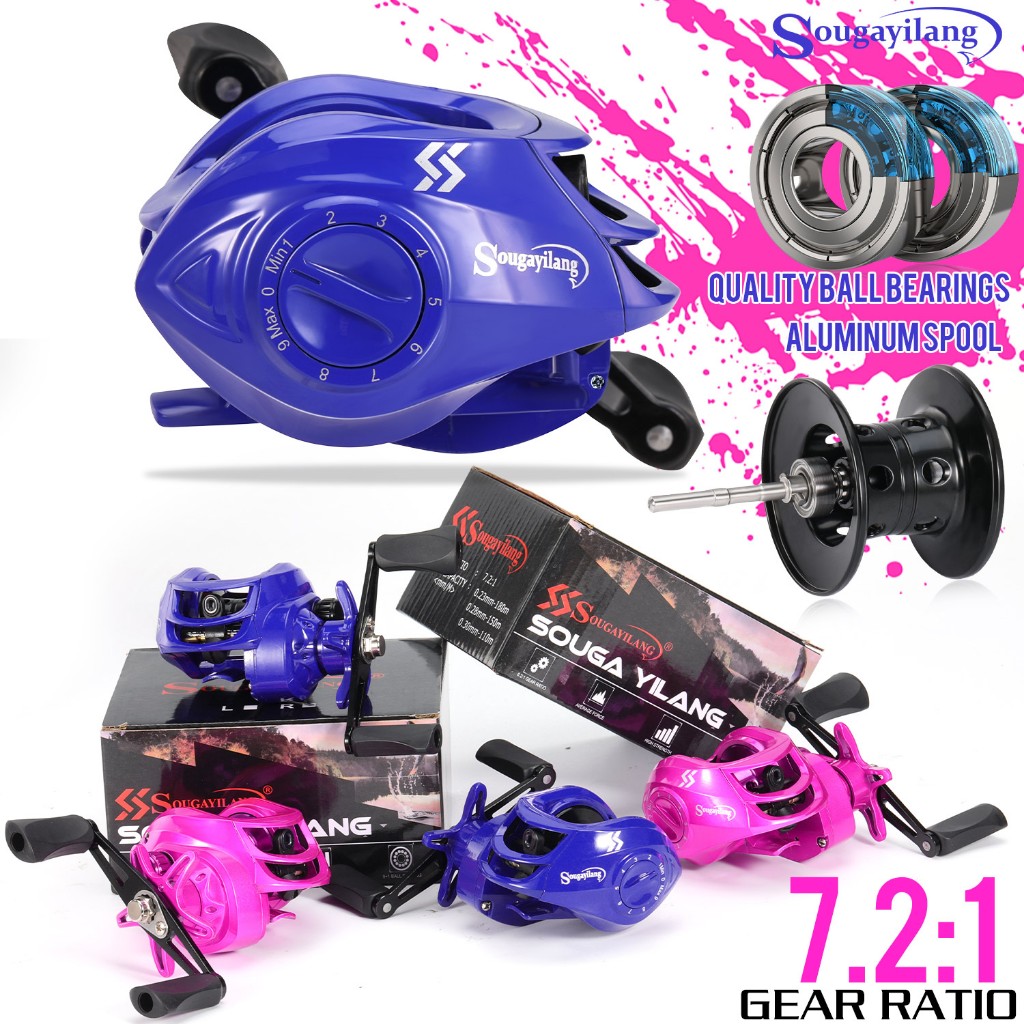 Jual Sougayilang pancing BC reel 7.2:1Gear ratio 18+1 Ball bearings ...