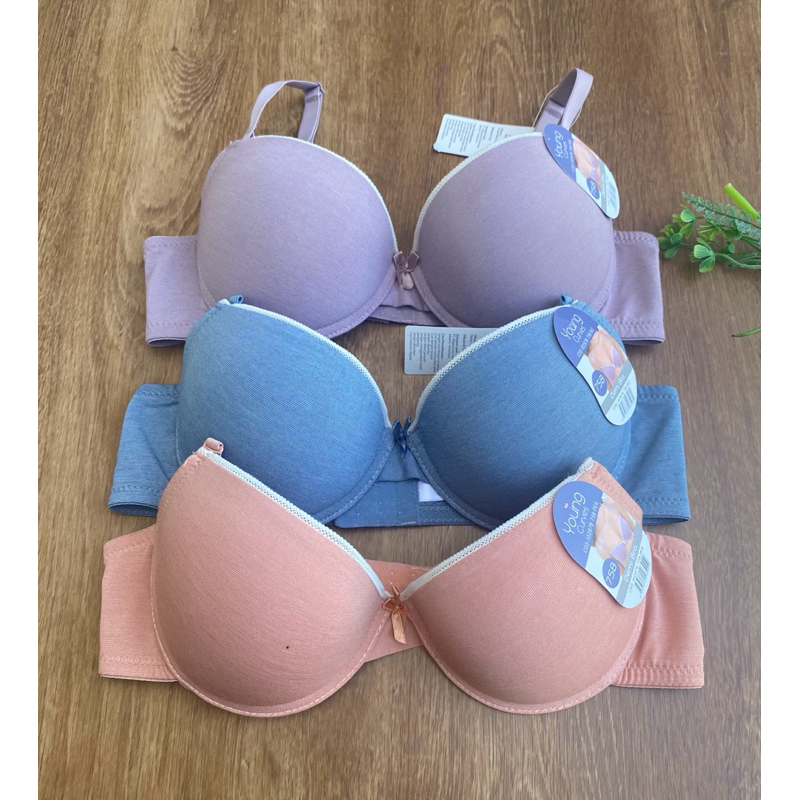 Jual YOUNG CURVES BRA BERKAWAT BUSA TIPIS SIZE 32B 34B 36B | Shopee Indonesia