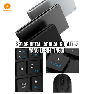 Jual WUW CIJI Set Keyboard Lipat Mini Wireless Mouse Portable BT919 ...