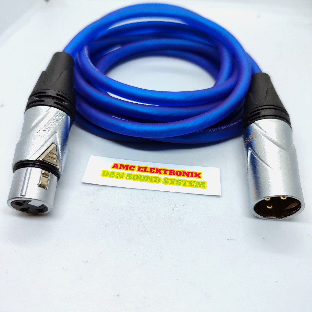 Jual KABEL AUDIO JACK XLR MALE TO XLR FEMALE DASTECH SILVER (FULL ...