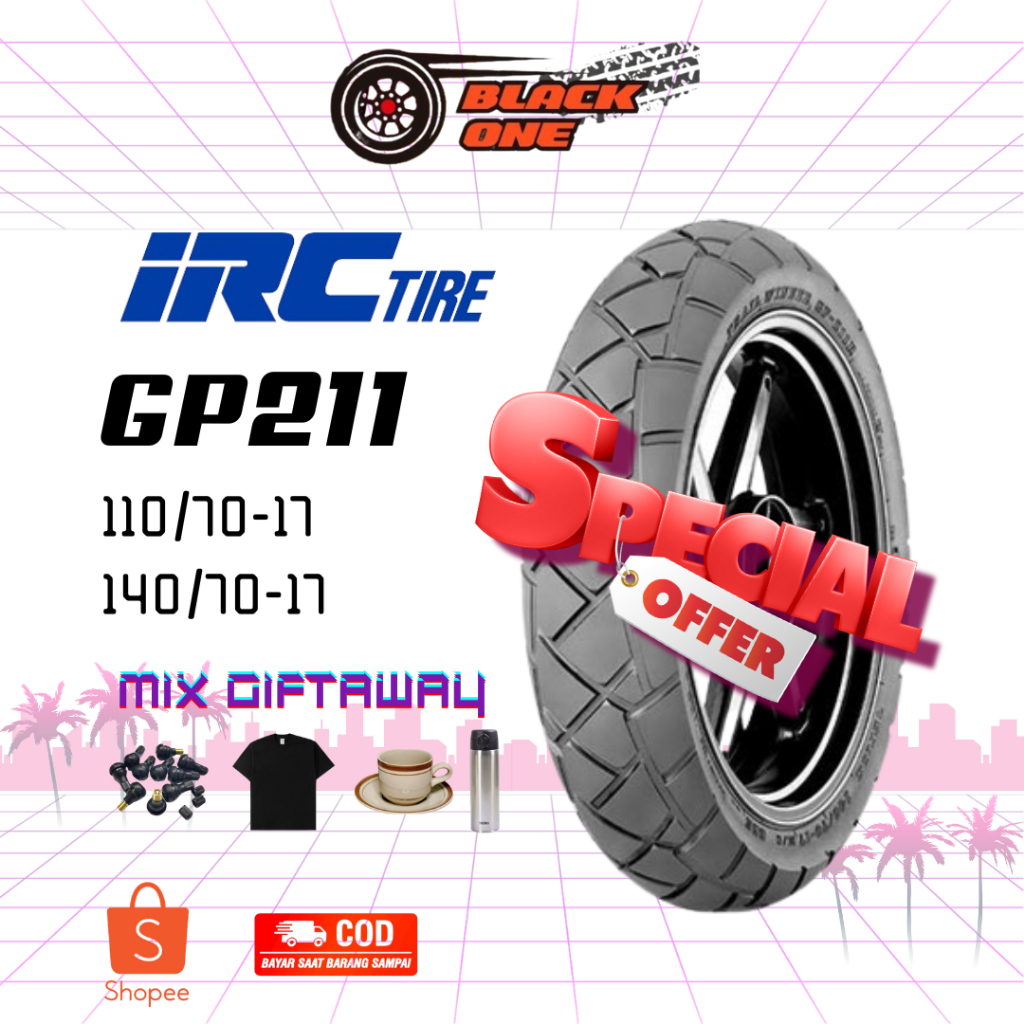 Jual [ PROMO FREE GIFT ] BAN MOTOR MOGE XSR 155 IRC GP 211 TUBELESS ...