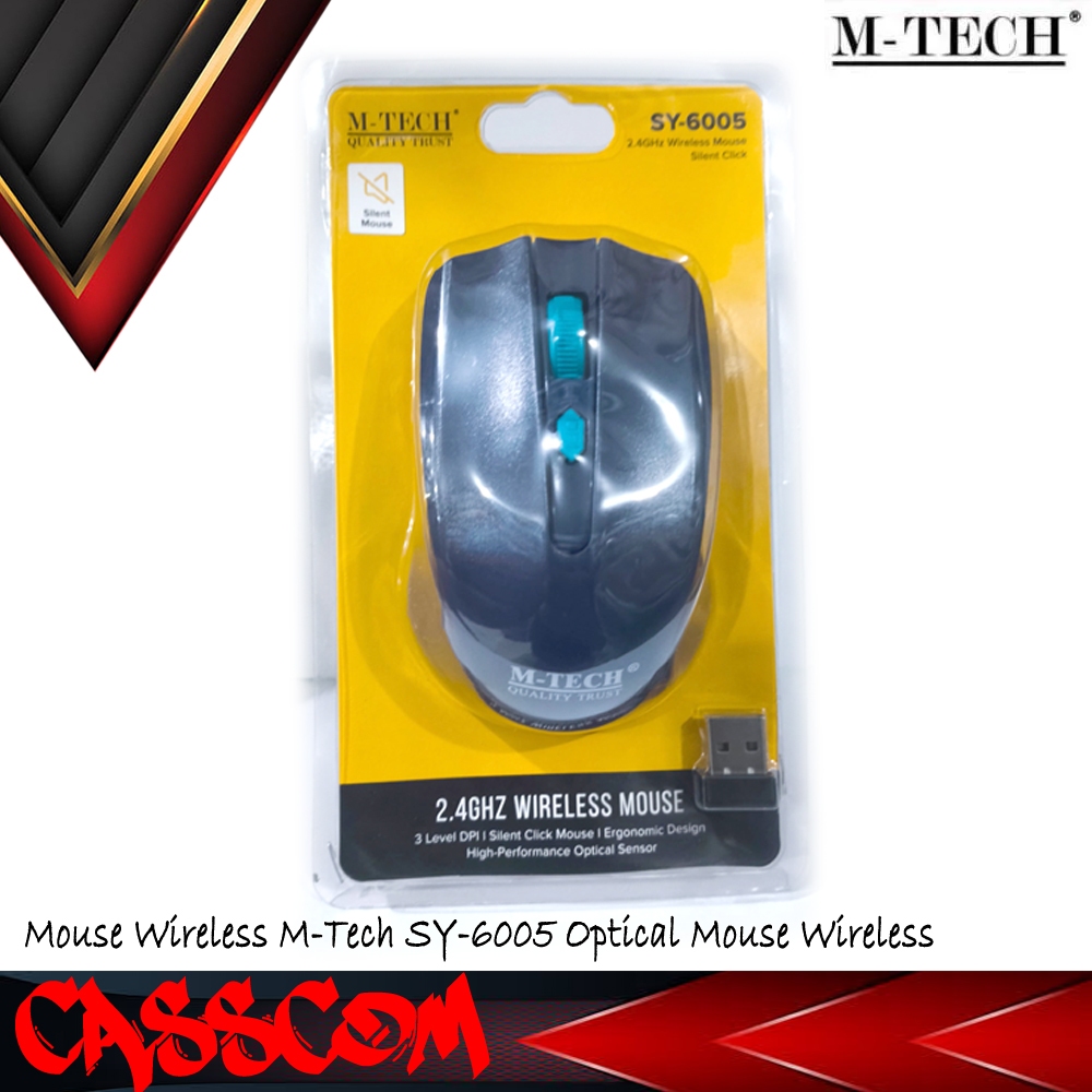Jual Mouse Wireless M-Tech SY-6005 Optical Mouse Wireless Silent Click ...