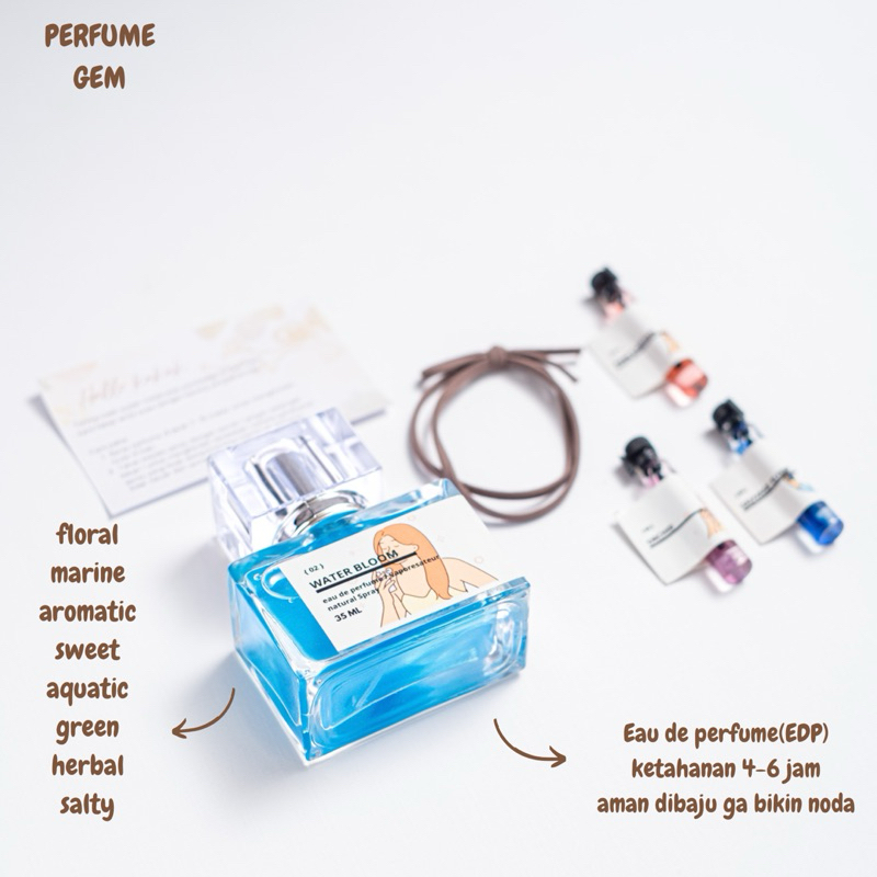 Jual WATER BLOOM BY PERFUME GEM ( 35 ML ) | Shopee Indonesia