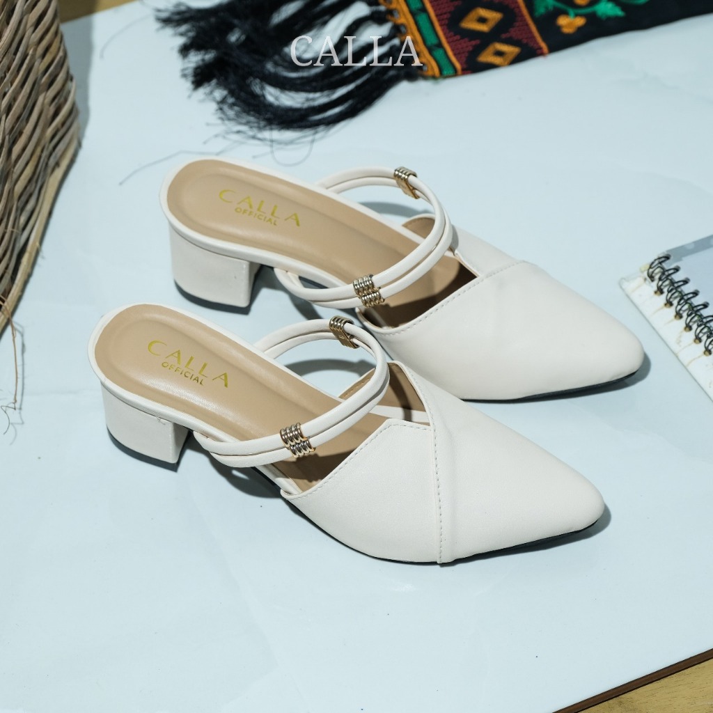 Jual CALLANDRA - Sandal heels wanita hak 3 cm CL04 | Shopee Indonesia