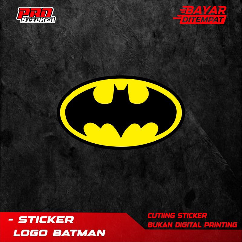 Jual STIKER LOGO BATMAN CUTTING STICKER BATMAN LOGO VIRAL | Shopee ...