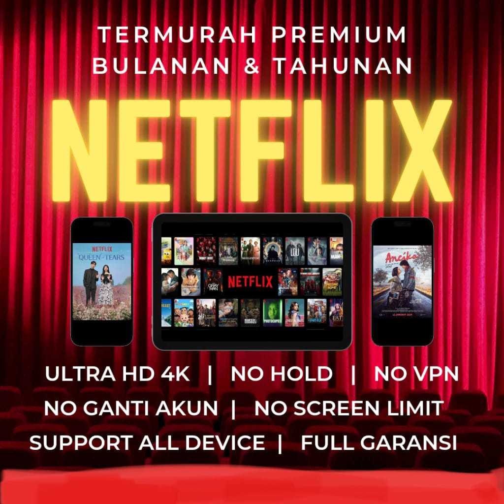 Jual NETFLIXXX TANPA VPN 1-3 BLN UHD 4K FULL GARANSI | Shopee Indonesia