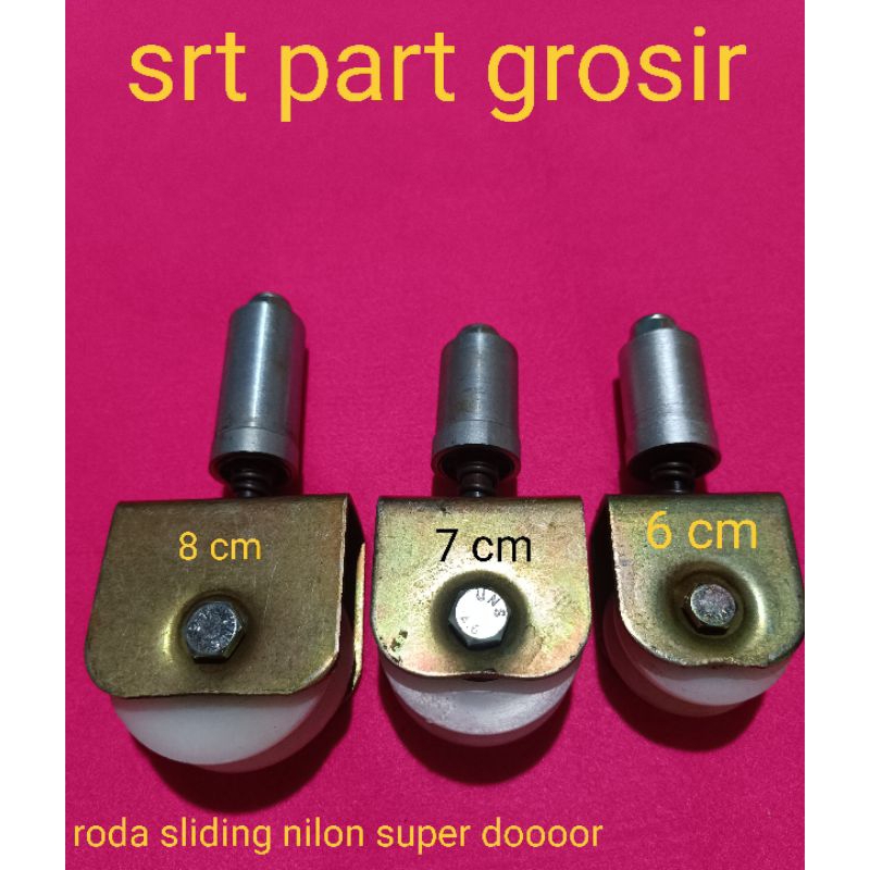 Jual roda sliding nilon pagar pintu geser/garasi/gebyog/Henderson ...