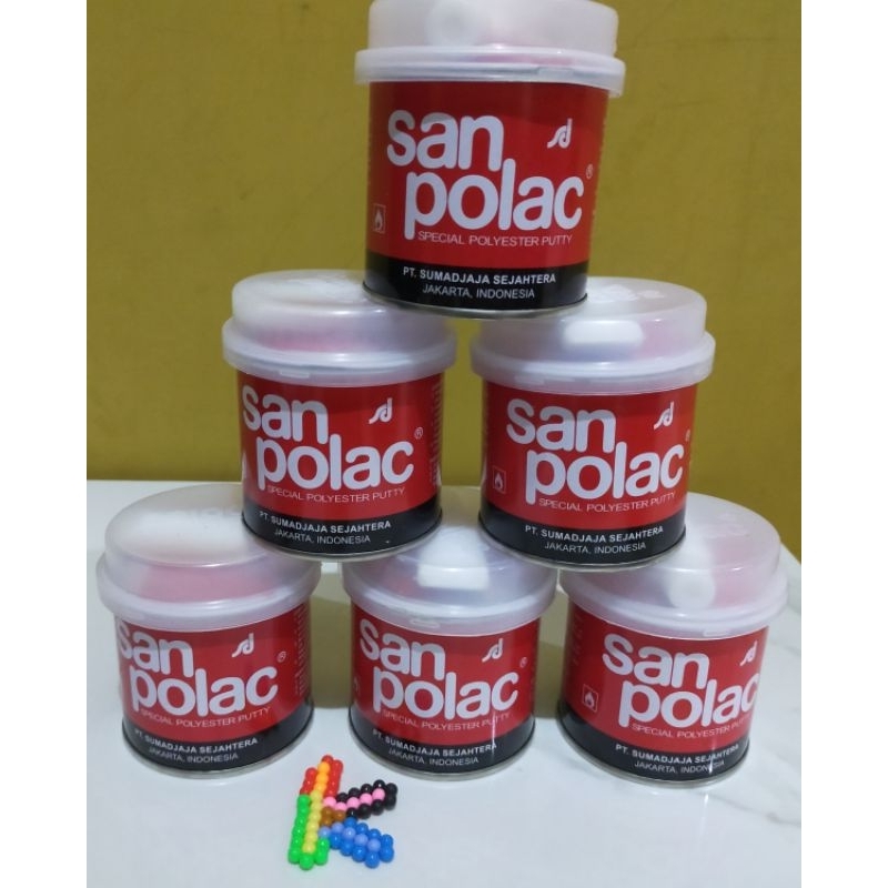 Jual Sanpolac Dempul body mobil dan motor 250 g | Shopee Indonesia