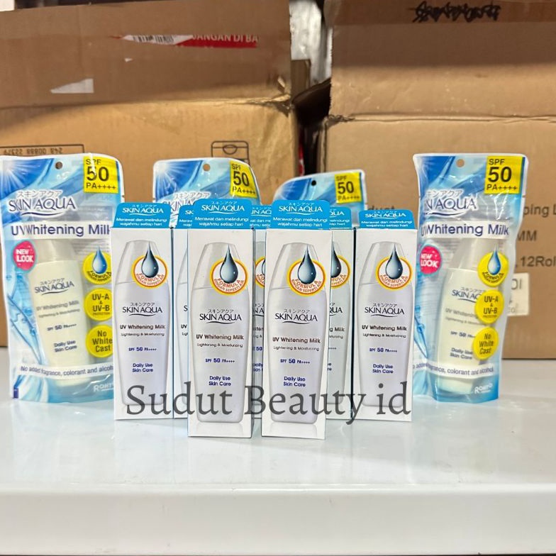 Jual KODE Q57Y SKINAQUA SKIN AQUA UV Whitening Milk SPF 5 PA 4 gr TUTUP ...